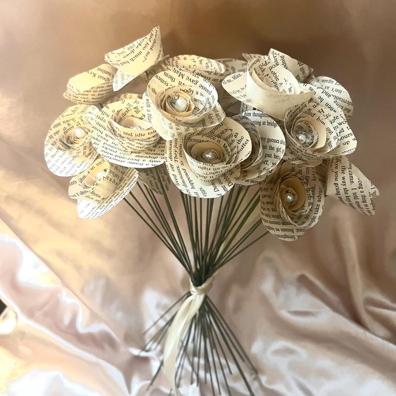 Vintage Flower Book Pages - Etsy