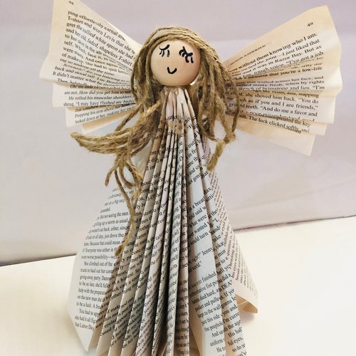 Custom Repurposed Book Angel Made From a Book Supplied by - Etsy Hong Kong