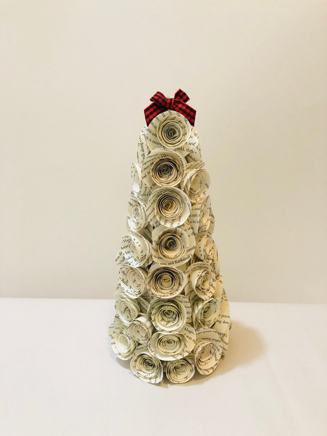 Book Page Christmas Tree | Book Page Tree | Christmas Decor | Book ...