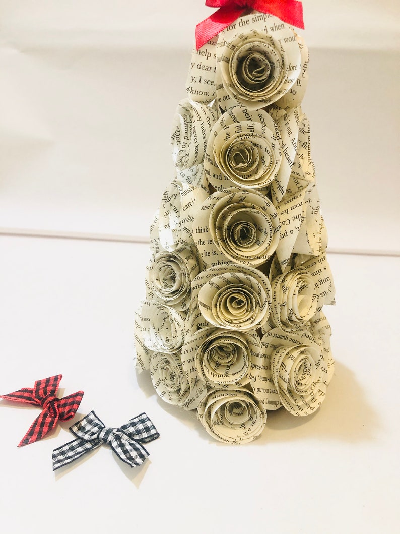 Book Page Christmas Tree | Book Page Tree | Christmas Decor | Book ...