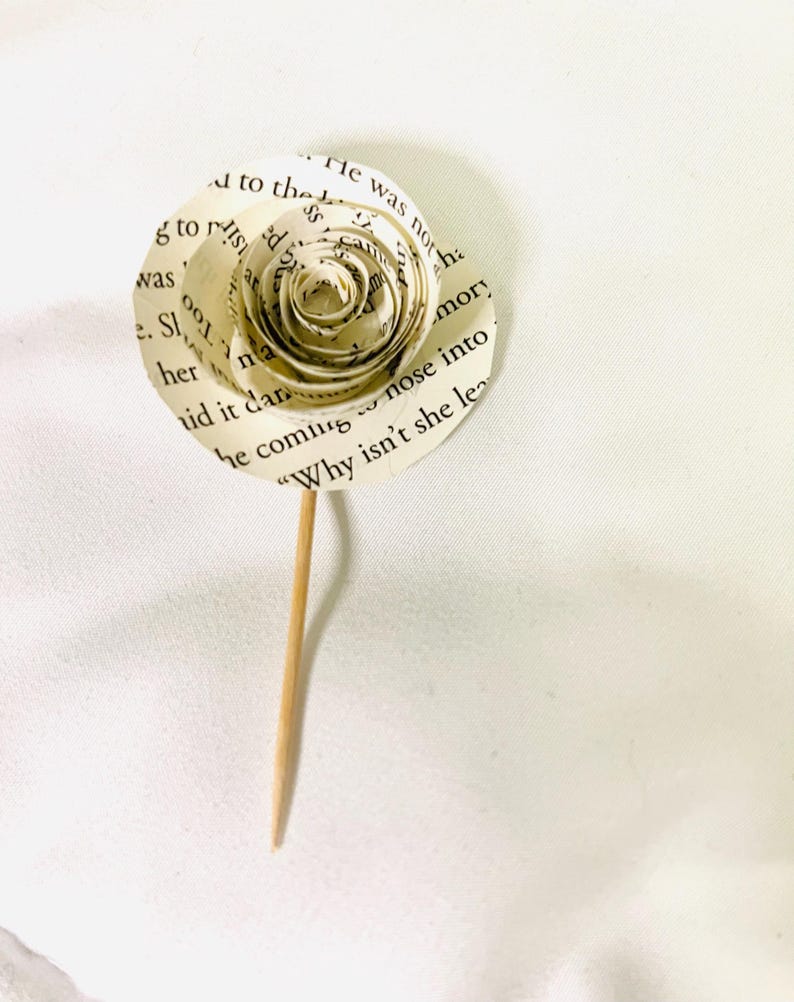 Cupcake Topper • Toothpick Topper • Book Page Topper • Book Page Party ...
