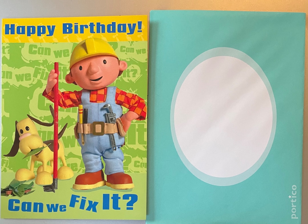 Bob the Builder Birthday Card - Etsy