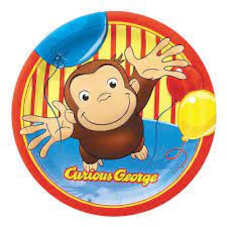 Curious George Party Supplies and Balloons , U Pick Several Options - Etsy