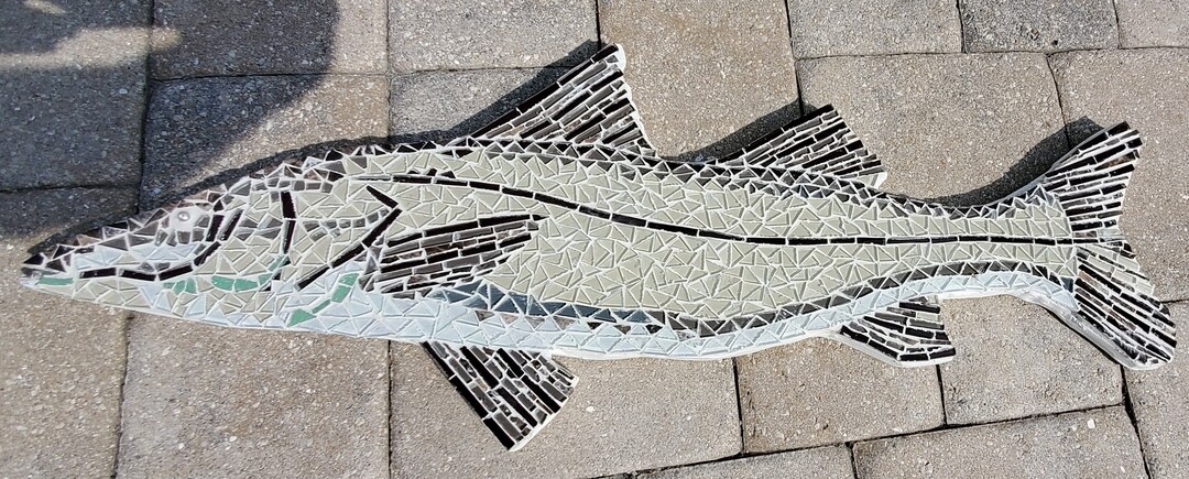 Snook Fish Glass Tile Mosaic - Etsy