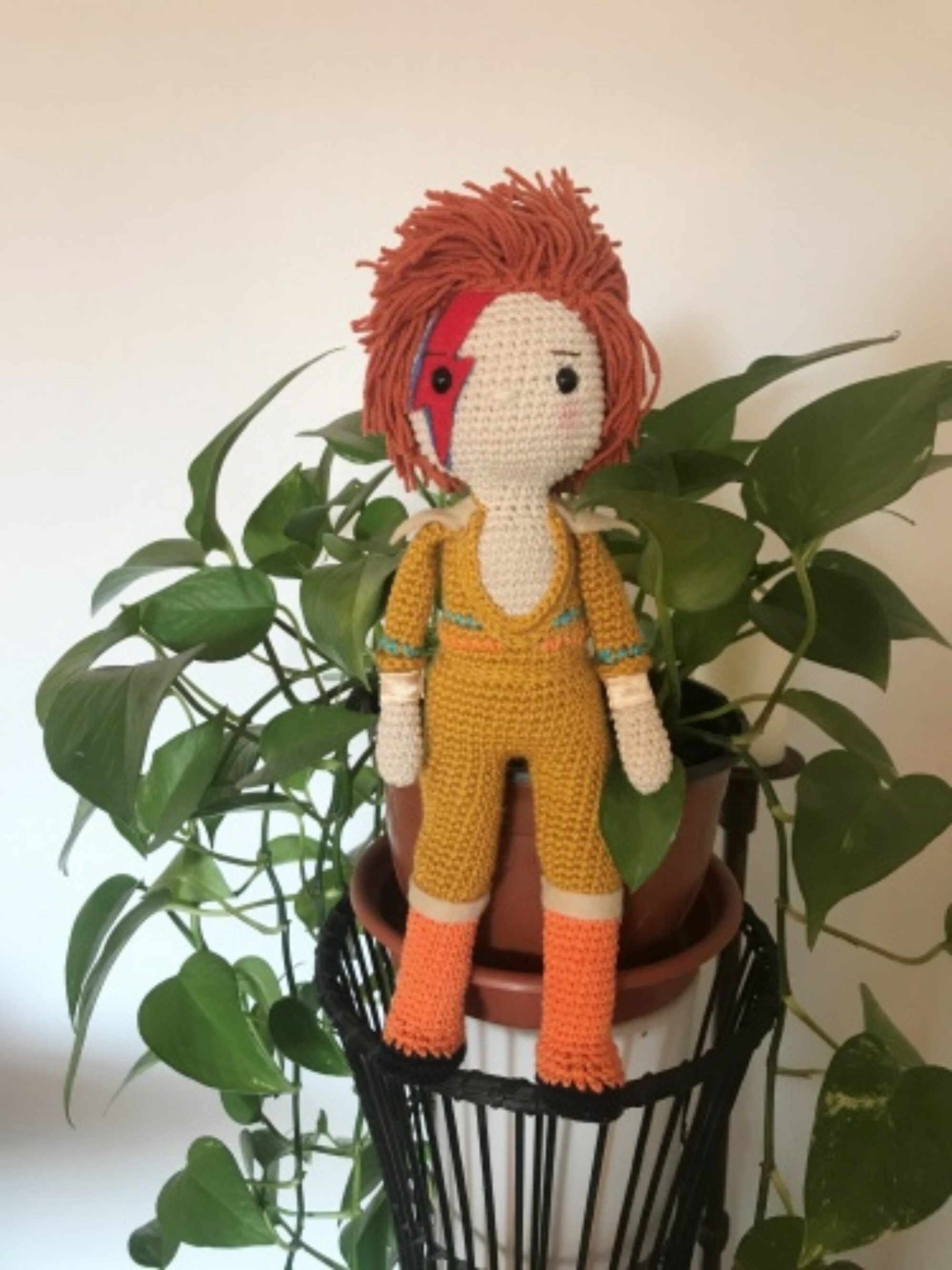 Amigurumi David Bowie Inspired Doll David Bowie Crochet Etsy