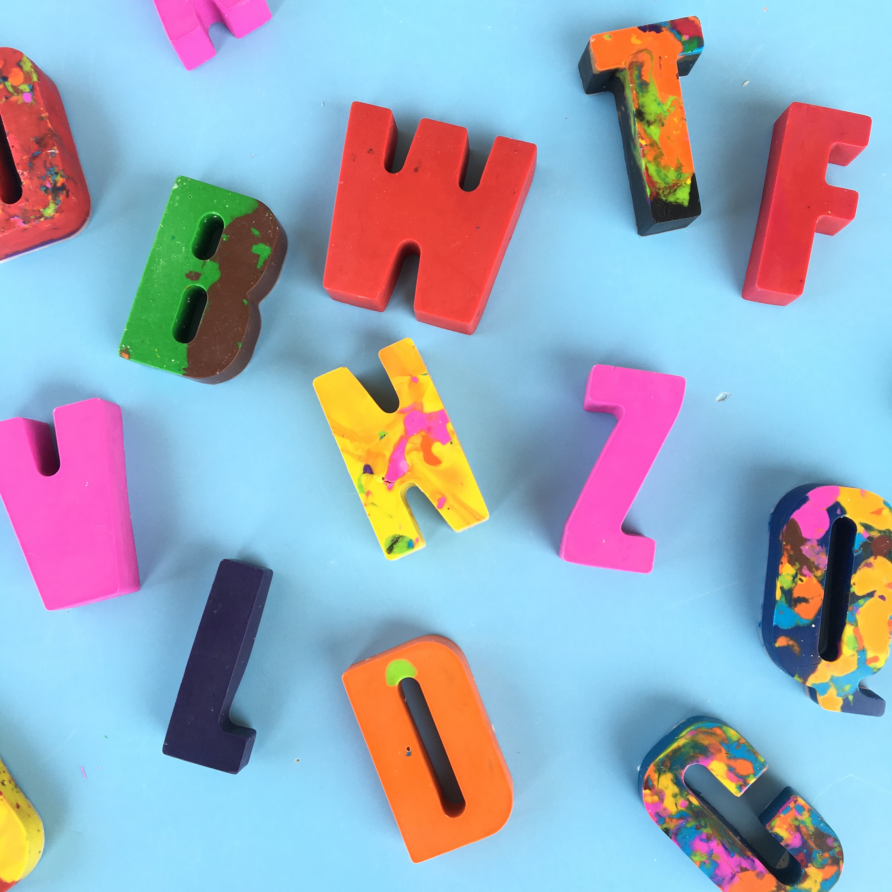INDIVIDUAL Kids Letter Crayons Lápices de lápices del - Etsy España