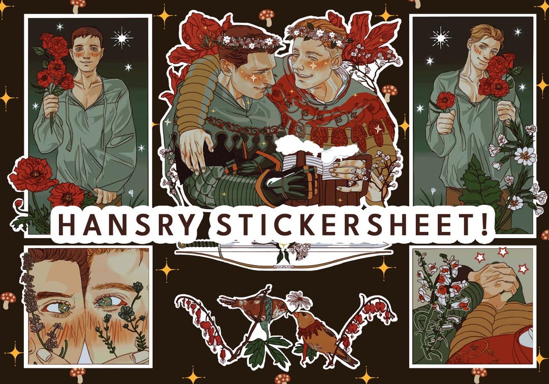 Hansry Sticker Sheet :) - Etsy