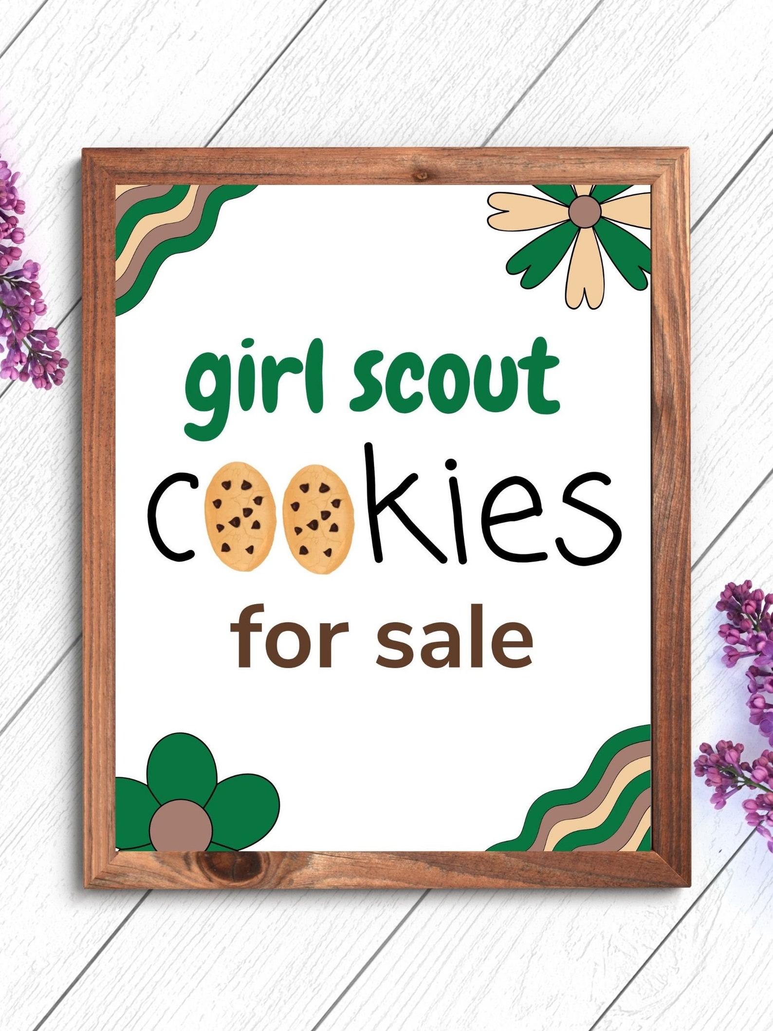 Girl Scout Cookie Signgirl Scoutdigital Print Artprintable Poster ...