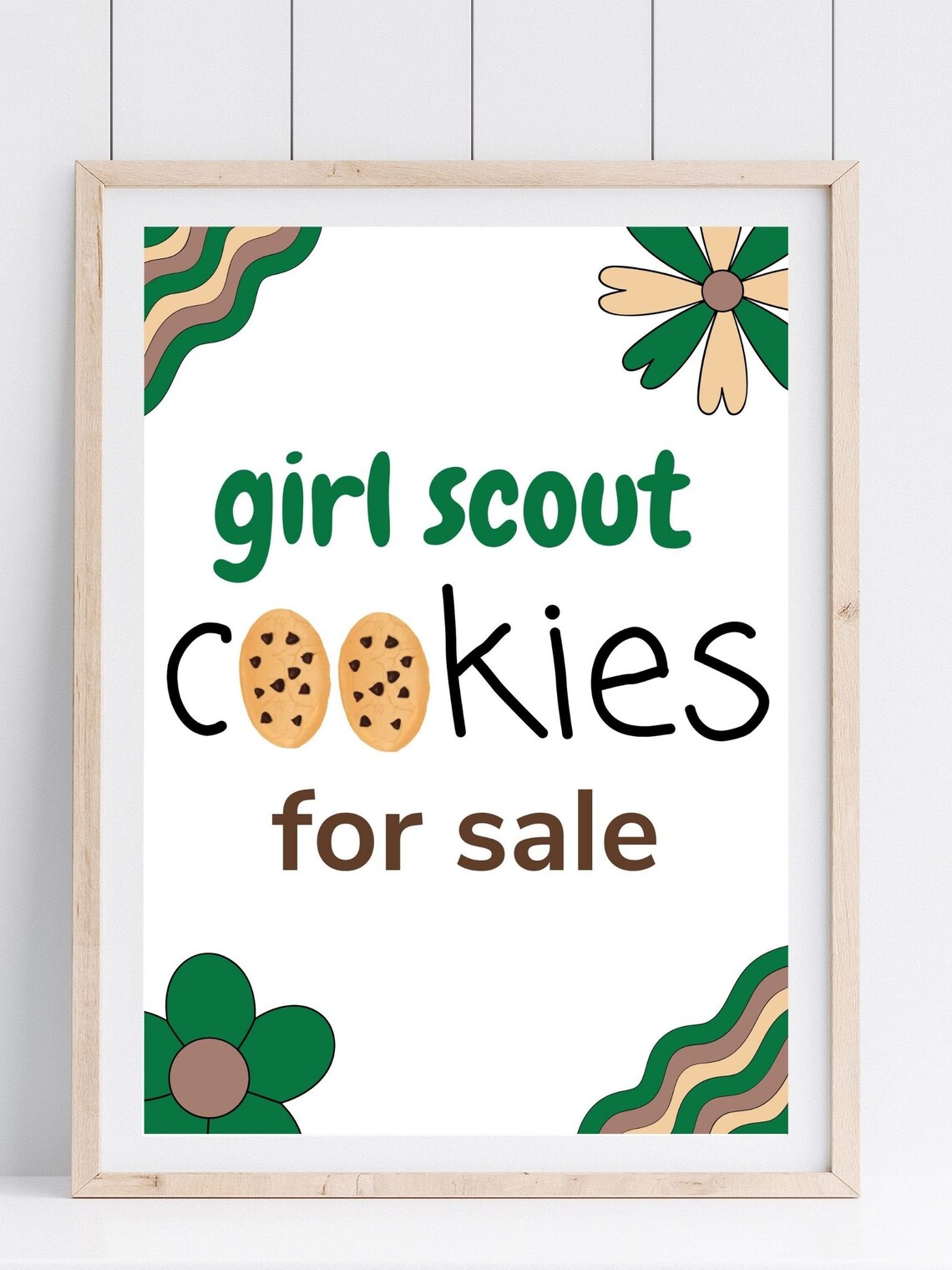 Girl Scout Cookie Signgirl Scoutdigital Print Artprintable Poster ...