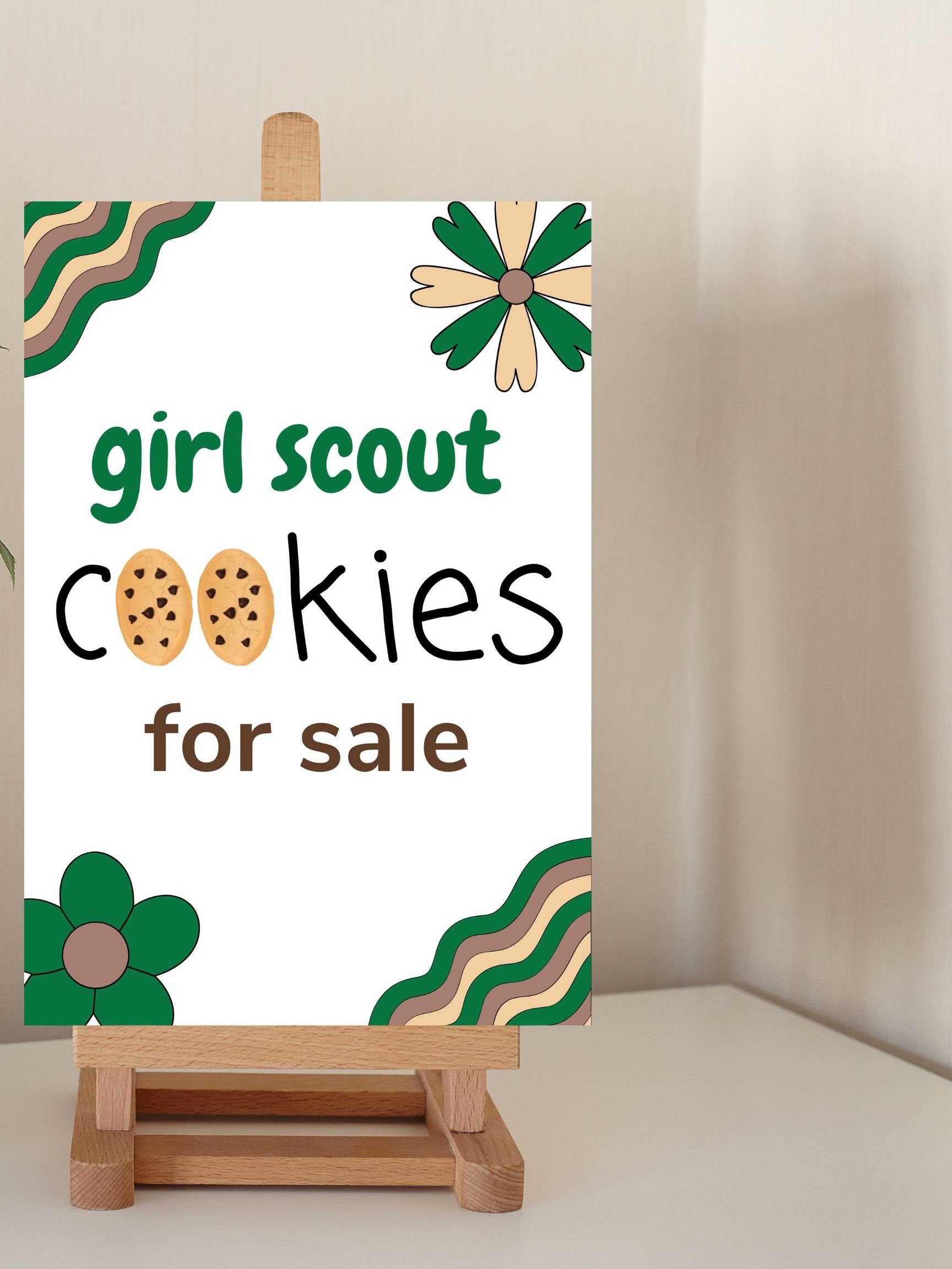 Girl Scout Cookie Signgirl Scoutdigital Print Artprintable Poster ...