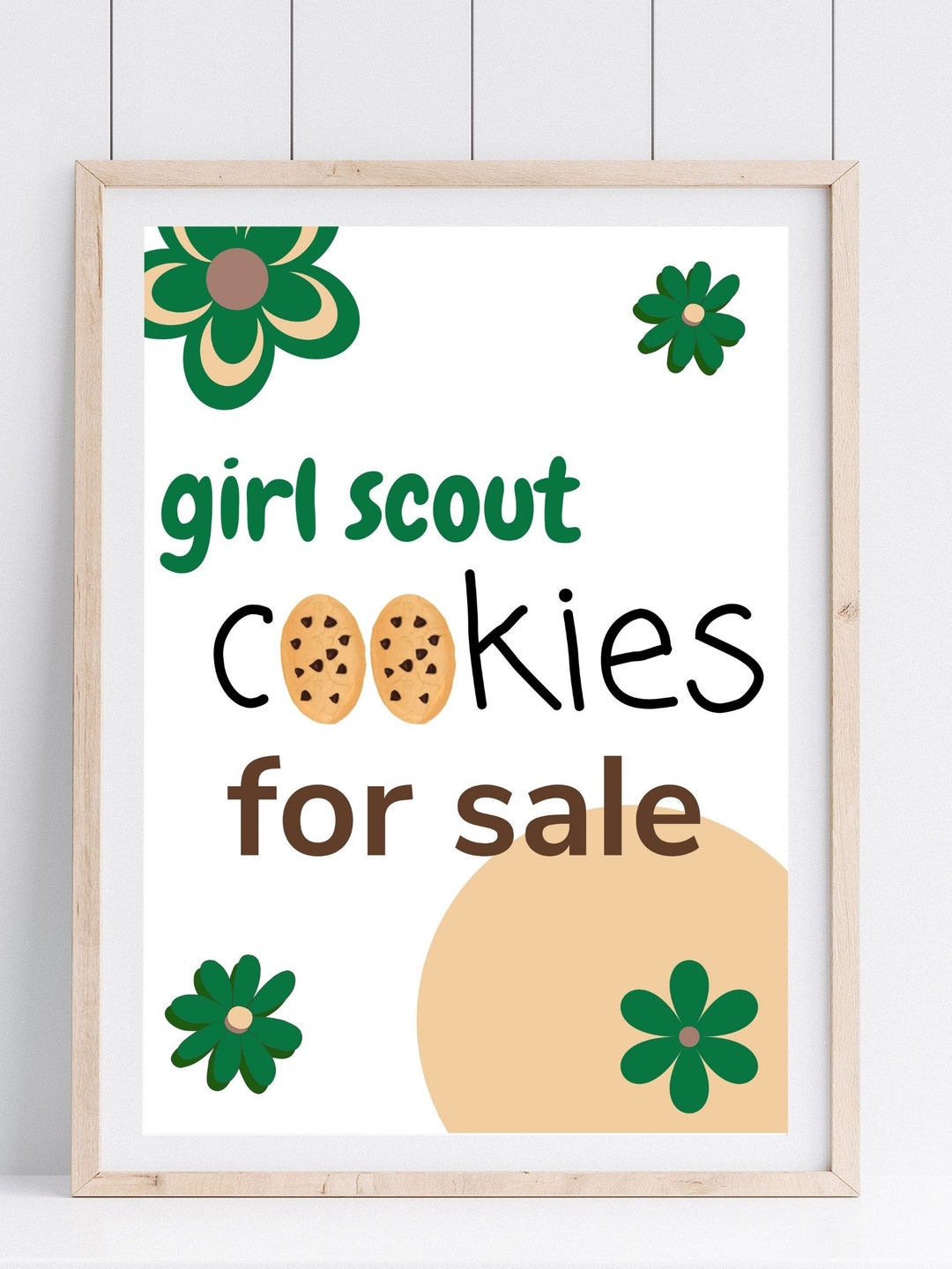 Girl Scout Cookie Signgirl Scoutdigital Print Artprintable Poster ...