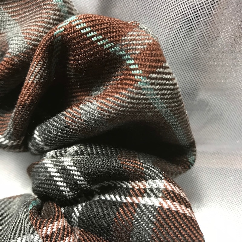 Blue and Gray Scrunchie - Etsy UK