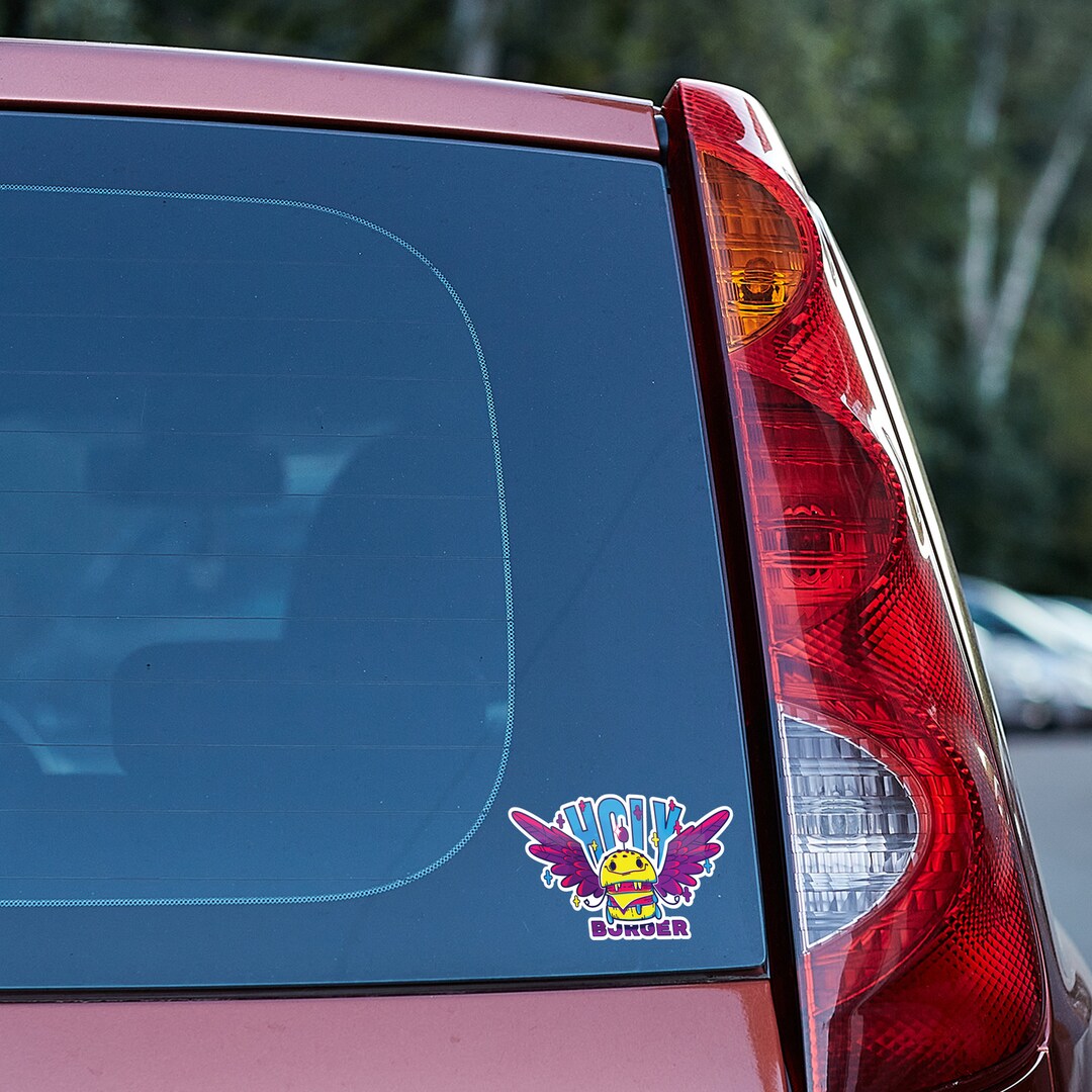 Holy Burger Sticker Decal Die Cut Sticker Graphic - Car Sticker Laptop ...
