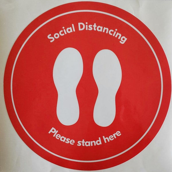 Stand Here Floor Sign - Etsy