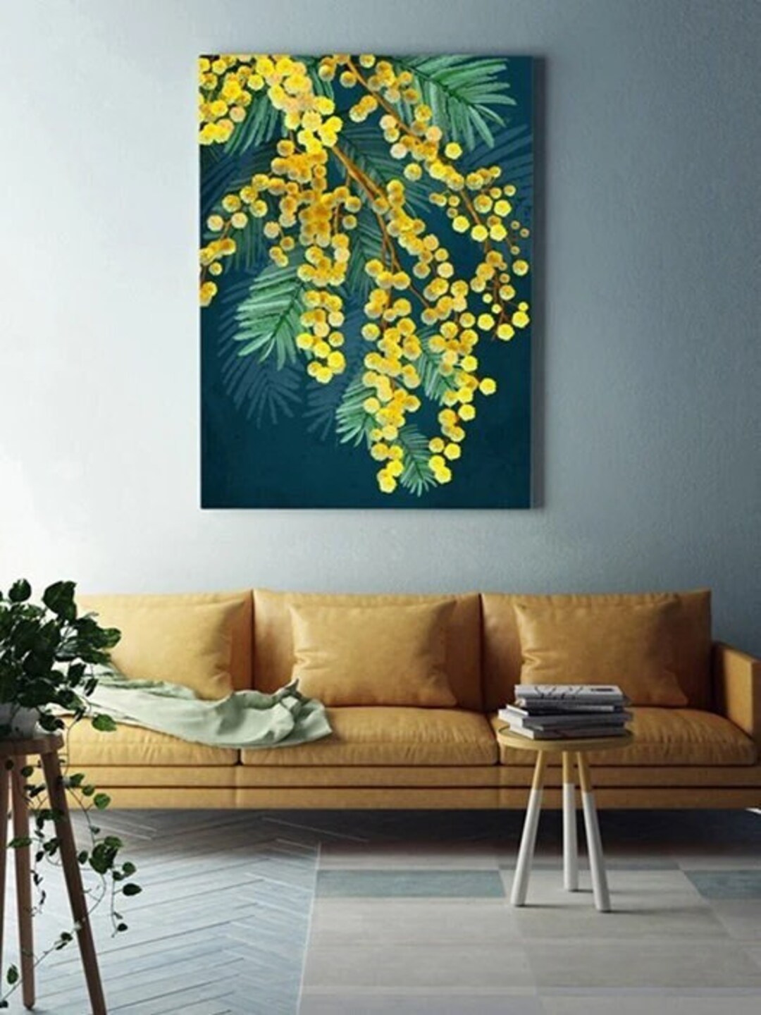 Australian Art Wattle Canvas Print Nature Artwork - Etsy
