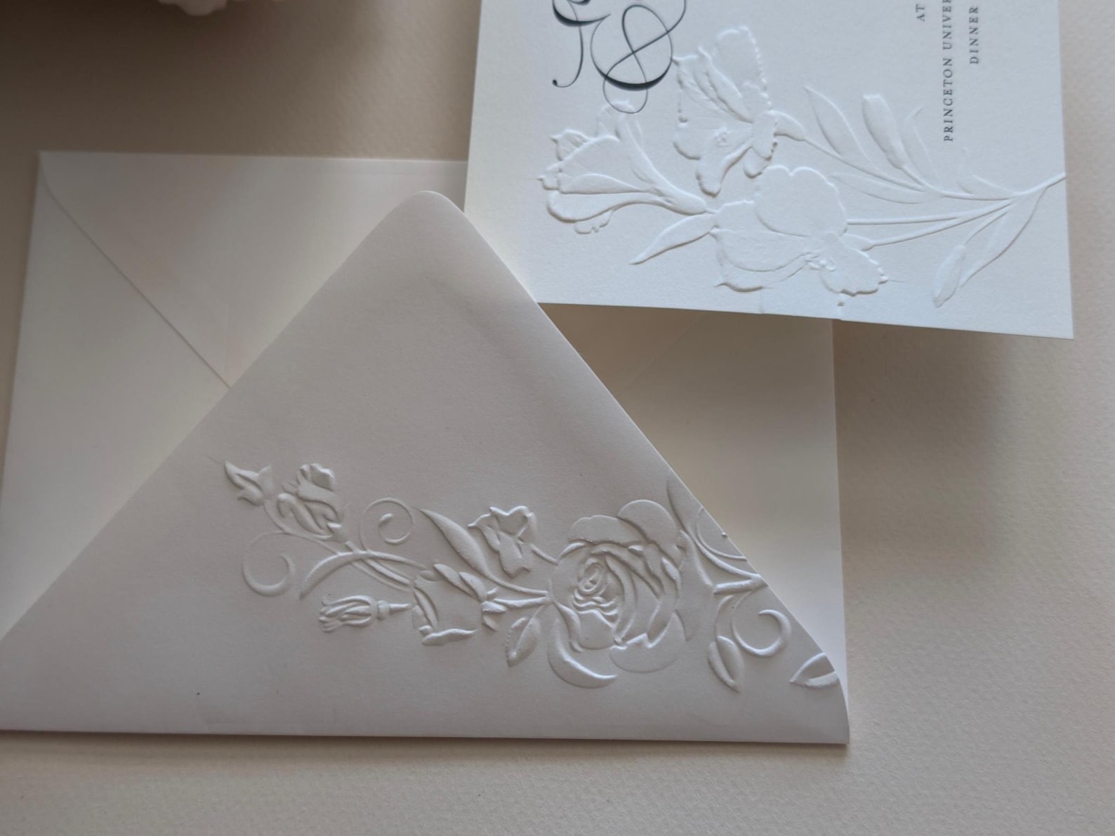 Embossed Event Invitation Envelopes, Wedding Envelopes, Floral Designs ...