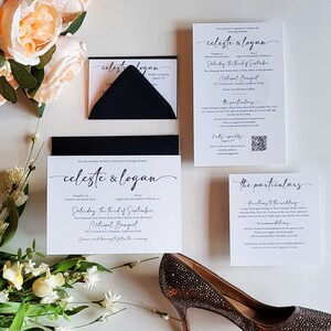 Elegant Simple Modern Wedding Invitation Set - Etsy