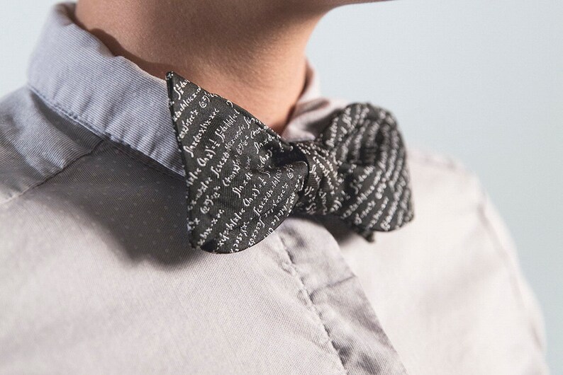 Math Problem Bow Tie Equation Bow Tie Ties for Math Geeks - Etsy