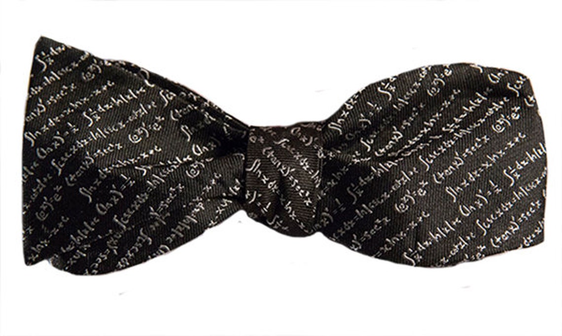 Math Problem Bow Tie Equation Bow Tie Ties for Math Geeks - Etsy