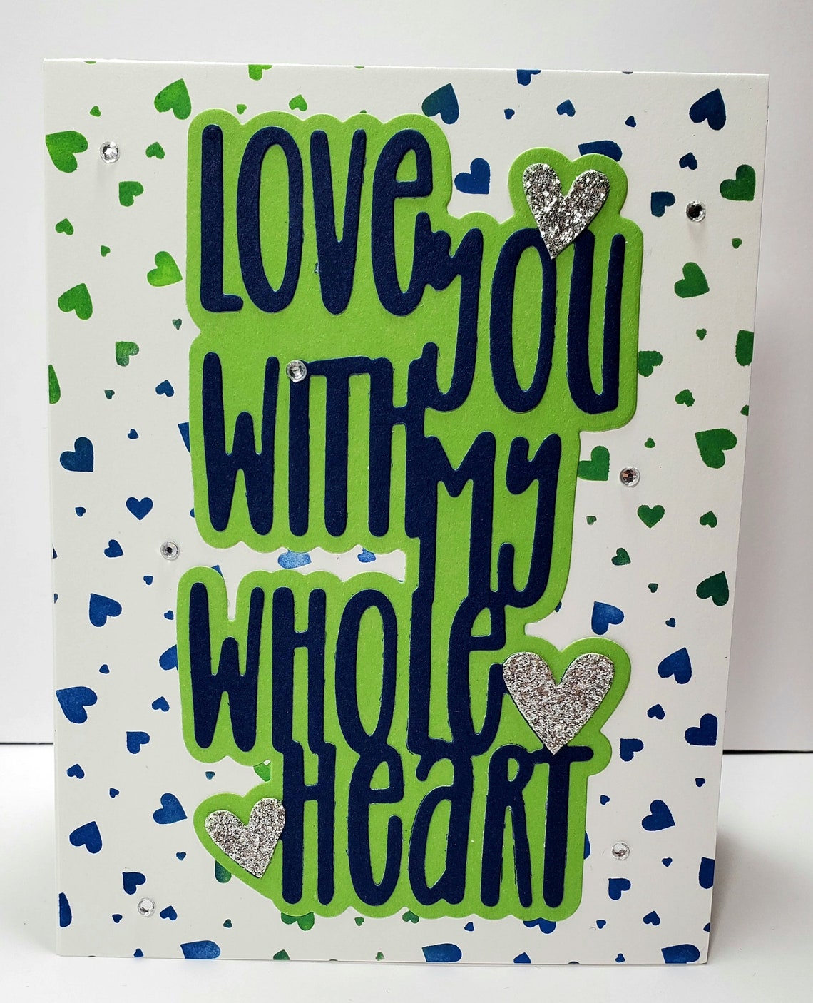 Seattle Seahawks Inspired Valentine Handmade Card, Sports Team Inspired ...