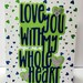 Seattle Seahawks Inspired Valentine Handmade Card, Sports Team Inspired ...