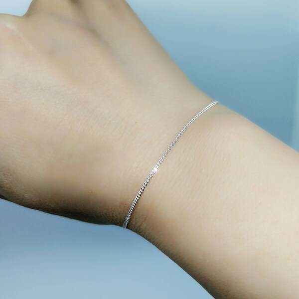 Thin Silver Bracelet - Etsy