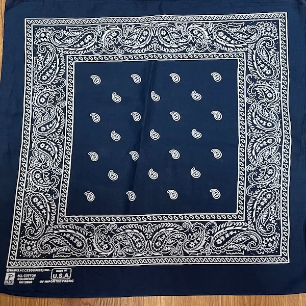 Navy Blue Bandana - Etsy
