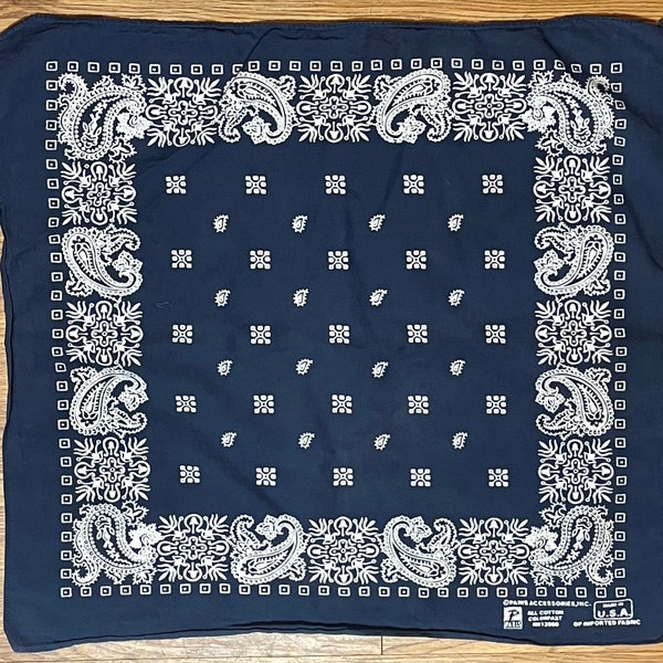 Navy Blue Bandana - Etsy