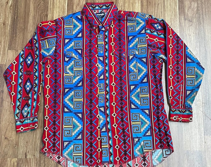 Polo Ralph Lauren Aztec Southwestern Button up Chambers Vtg 90s Shirt XL - Etsy