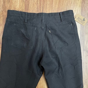 Vintage Polyester Levi’s Black Sta-prest Bootcut Pants Size 35 X 28.5 ...