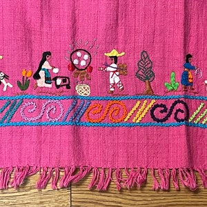 Vintage Hand Embroidered Indigenous Women Mexican North American Native ...