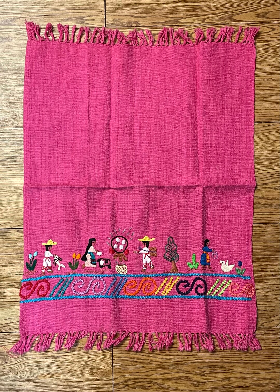 Vintage Hand Embroidered Indigenous Women Mexican North American Native ...