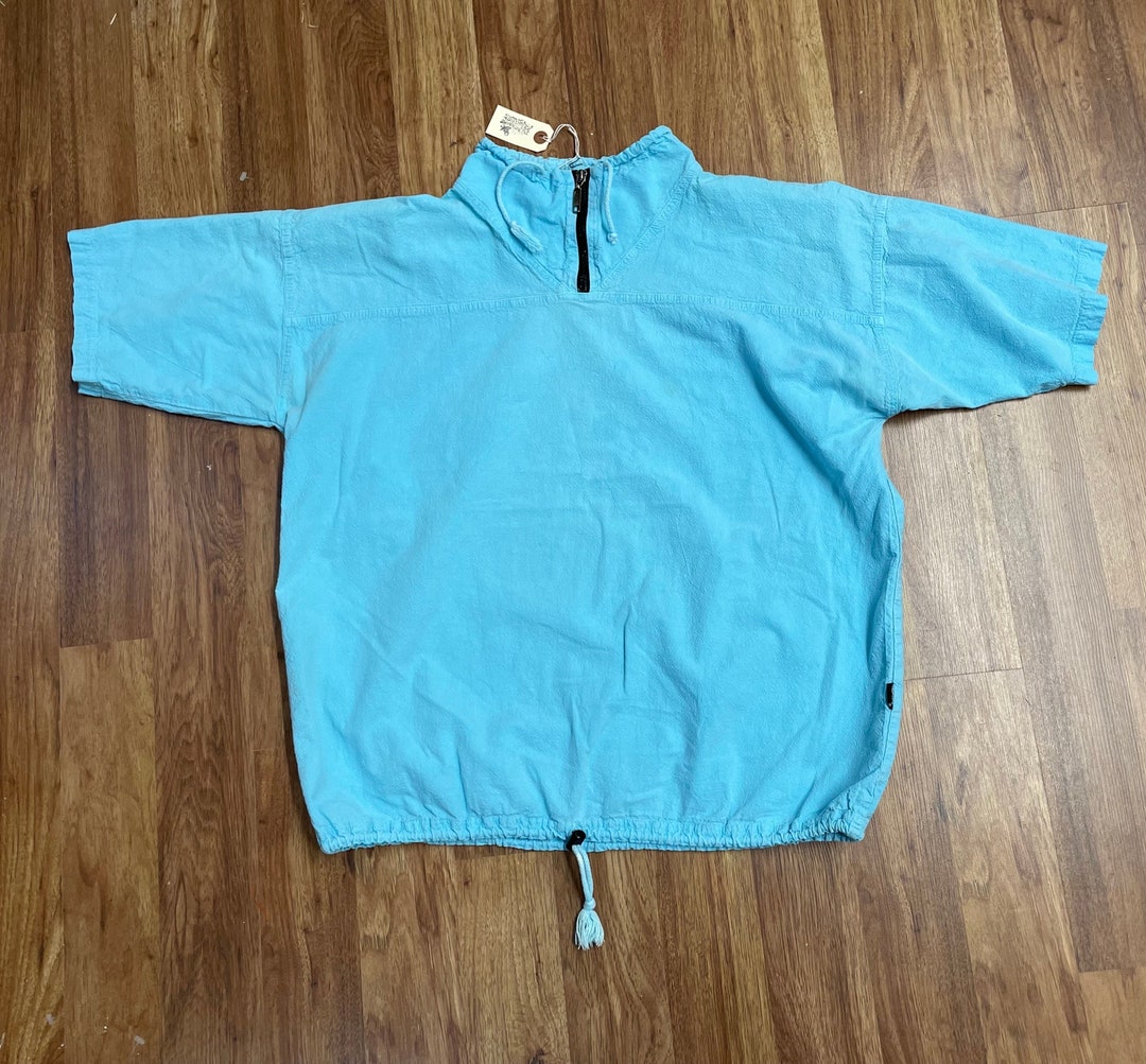 1980’s Vintage Surfwear Oversized Popover Pigment Dye Cotton Gauze ...