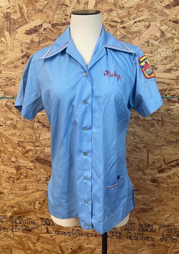 1970’s “Ruby” King Louie Ladies Vintage Bowling Shirt… - Gem