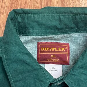 Vintage Rustler Solid and Southwest Western Geometric Center Border ...