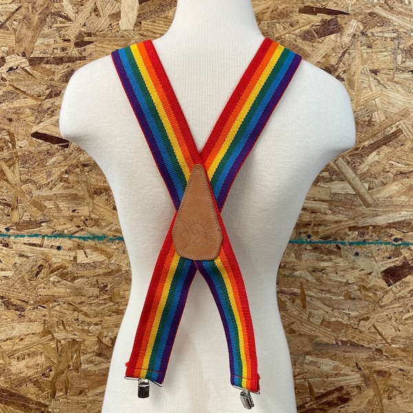 Rainbow Suspenders - Etsy