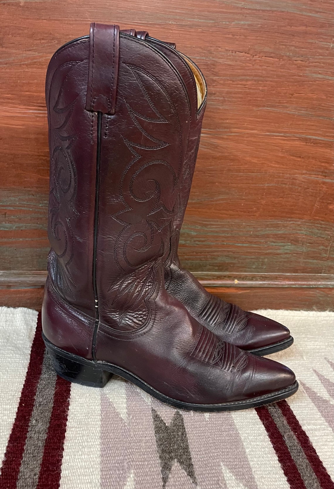 Men's Vintage Acme Western Cowboy Boots Size 9 - Etsy