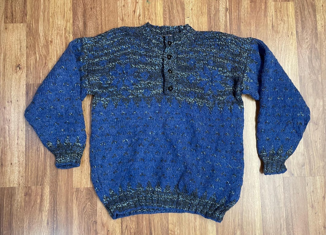 1990’s / 1980’s Wool Vintage Sweater Unisex Size XL / XXL Camping ...