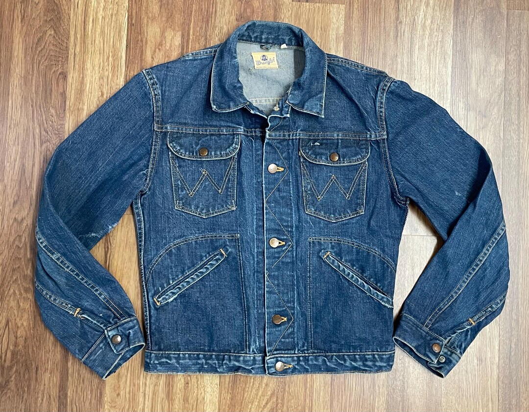 Vintage 1960’s Wrangler Blue Bell Selvedge Denim Jacket Men’s Size 36 ...