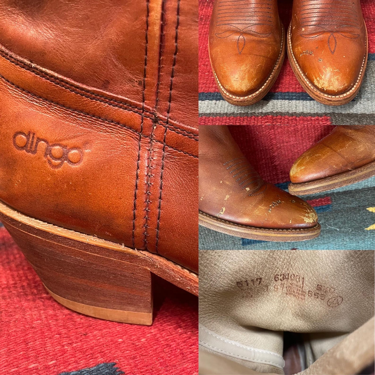 1970’s / 1980’s Men's Vintage Dingo Broken-in and Distressed Whiskey ...