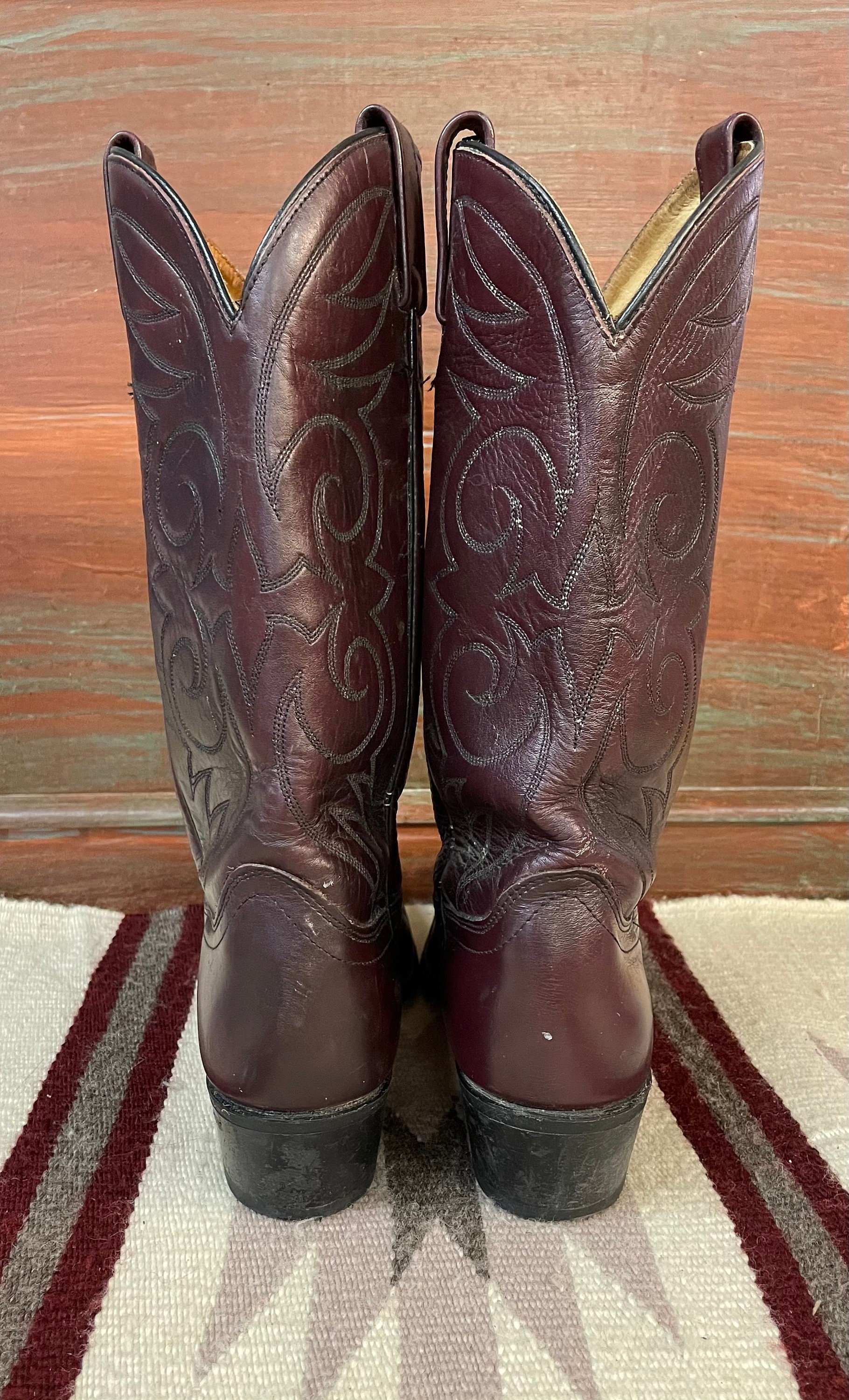 Men's Vintage Acme Western Cowboy Boots Size 9 | Etsy