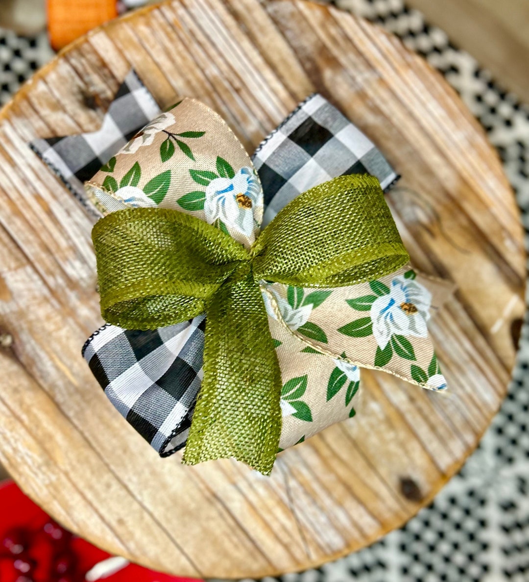 Everyday Sign Bow Magnolia Sign Bow Spring Summer 6.5” Sign Bow ...