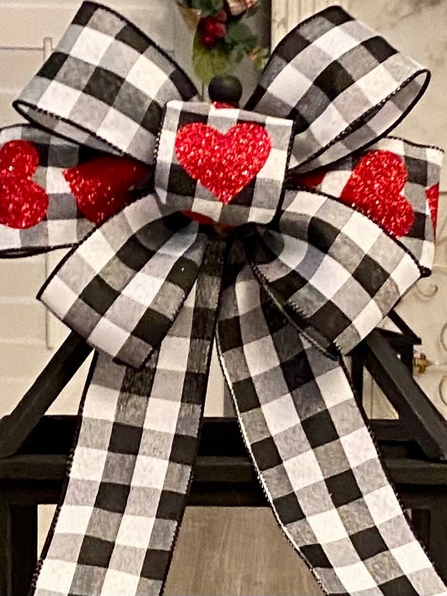 Valentines Day Lantern Bow Swag Valentine Decor Bow Valentine | Etsy