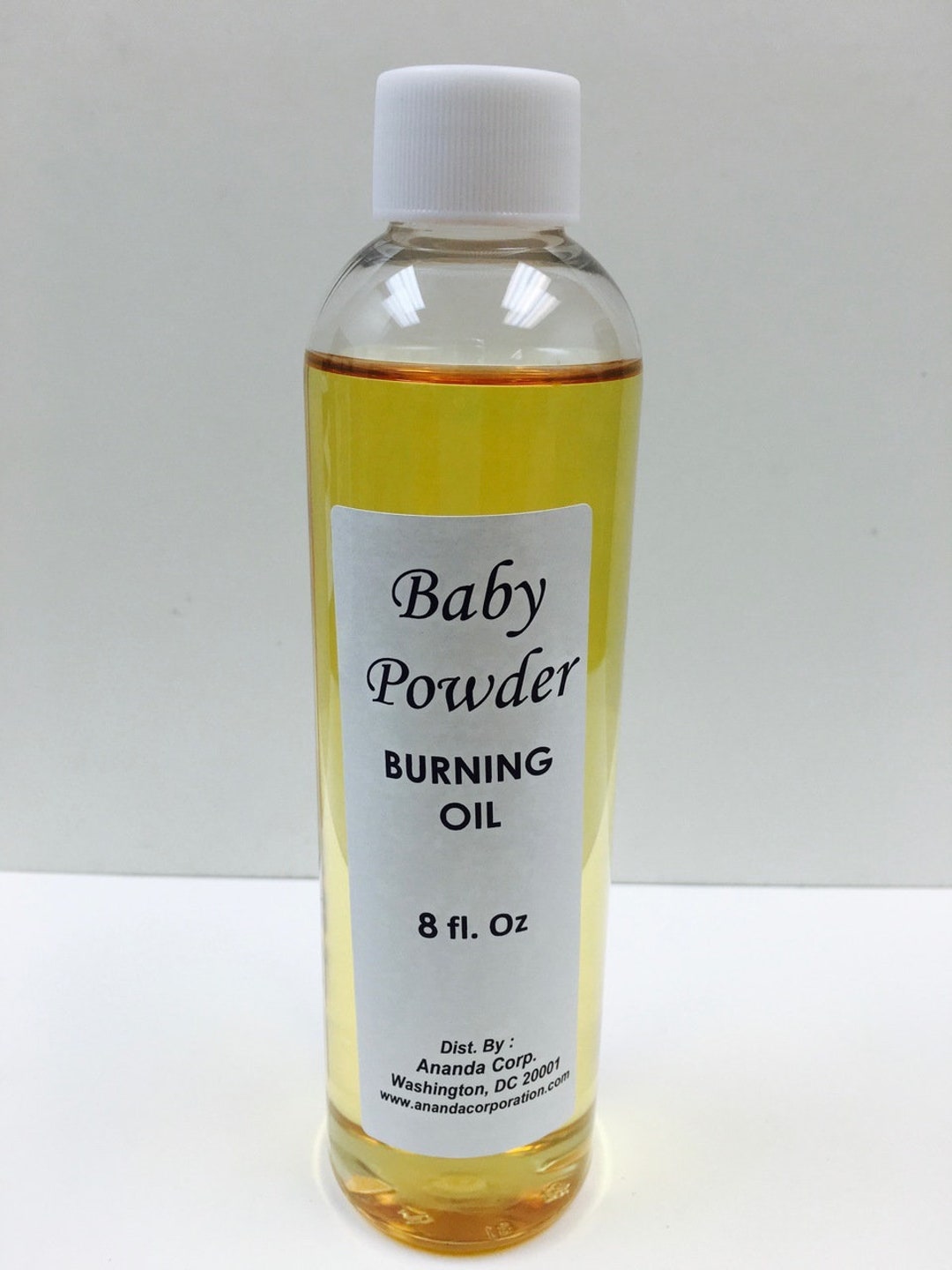 BABY POWDER, 8 Oz Burning Oil Scented Fragrance Burning Oil, Incense ...