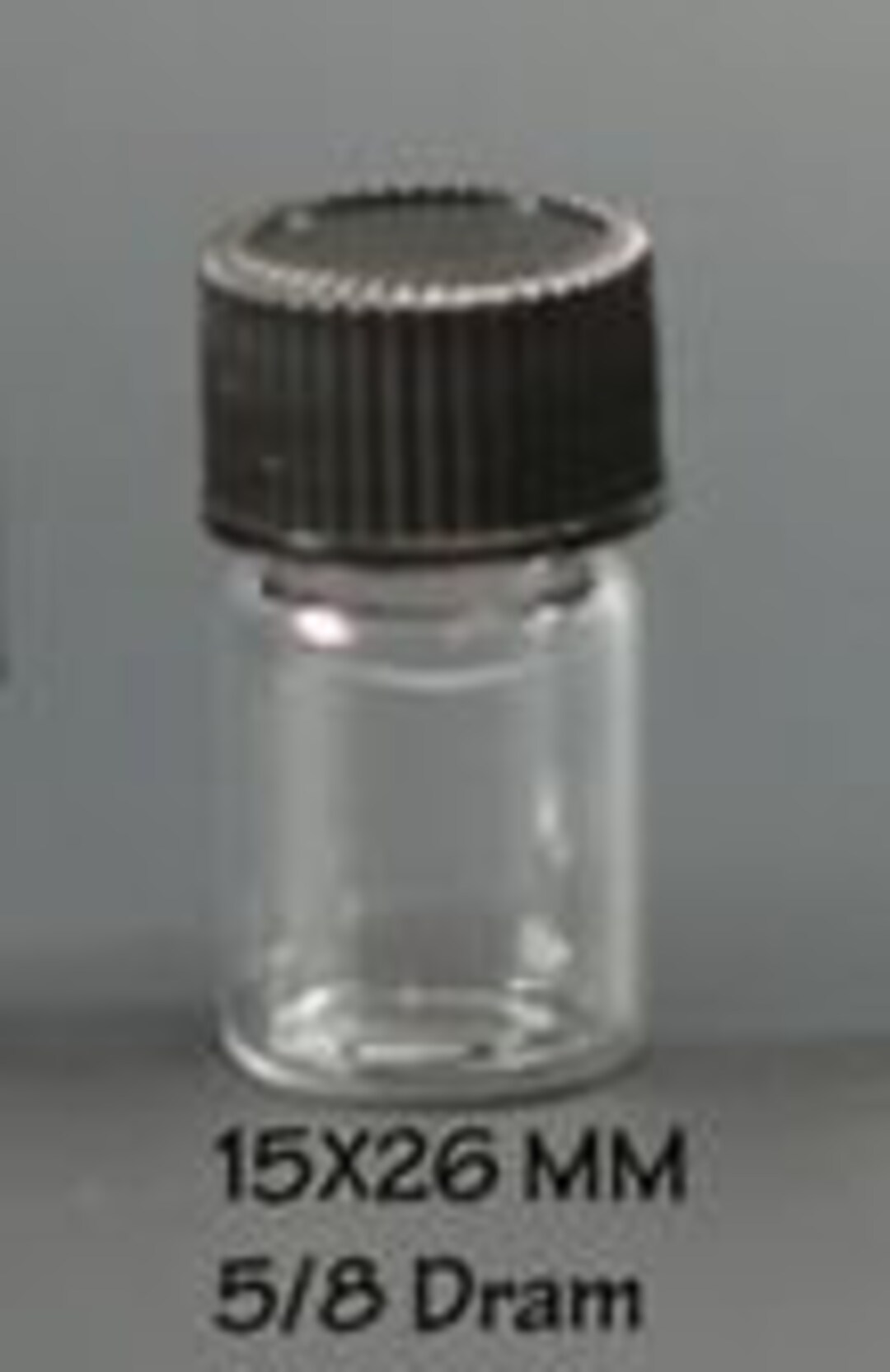 288 Pcs, 15mm X 26mm [1/2 Dram] CLEAR Glass Vials With Plastic CONE ...