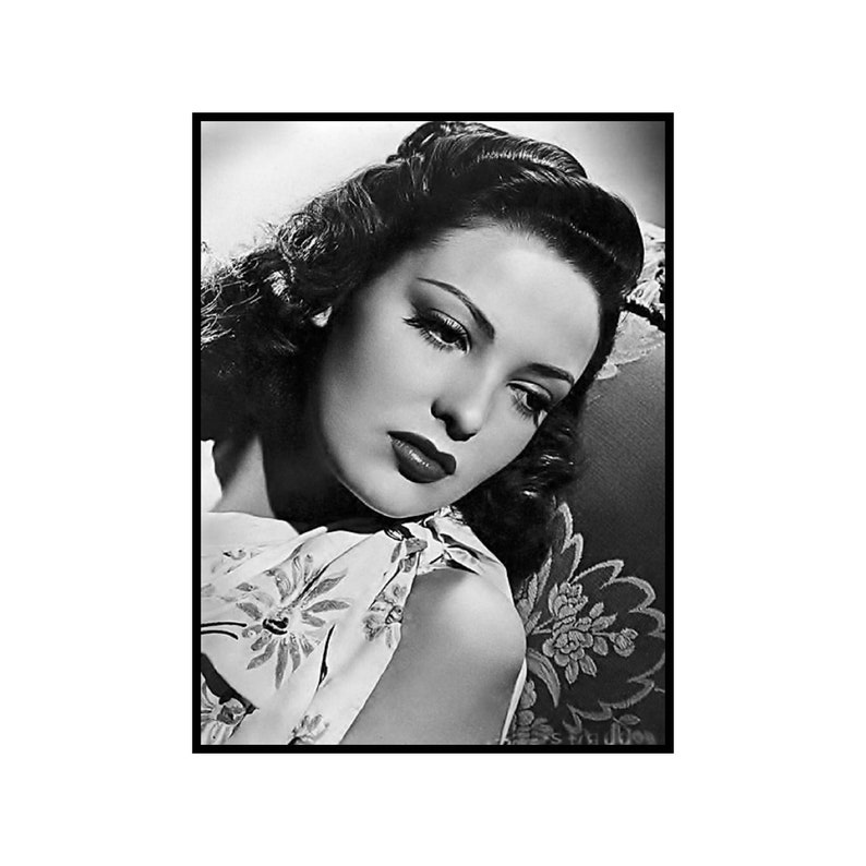 Linda Darnell Poster Sized Wall Art, Vintage High Resolution 300 DPI ...
