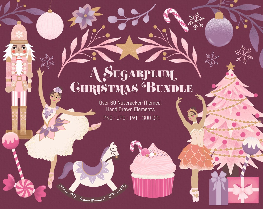 Sugarplum Nutcracker Clipart, Nutcracker Clipart, Christmas ...