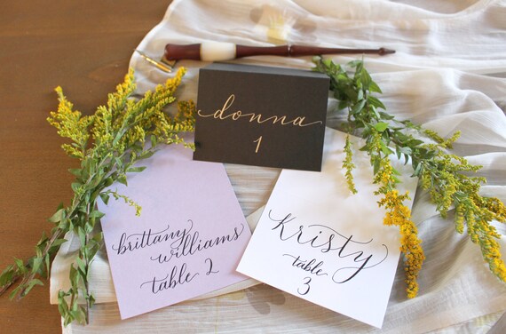 Custom Handwritten Modern Calligraphy Event/wedding Place - Etsy