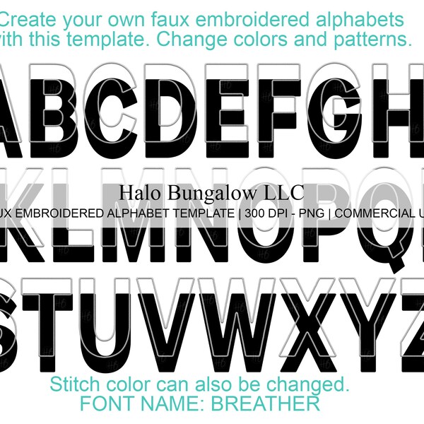 Canva Alphabet Png - Etsy