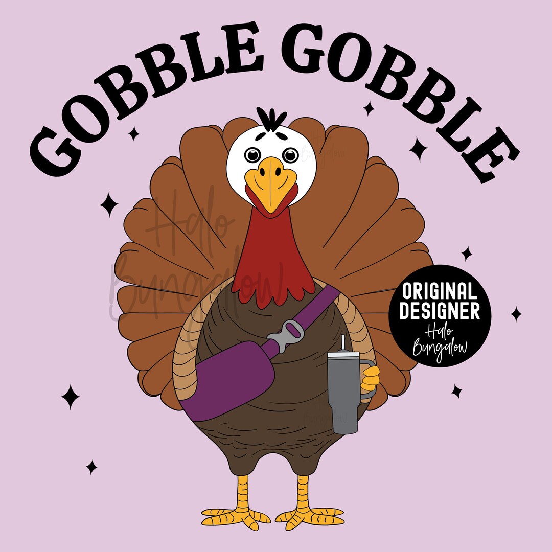 Boujee Era Turkey Gobble With Tumbler & Crossbody PNG Sublimation ...